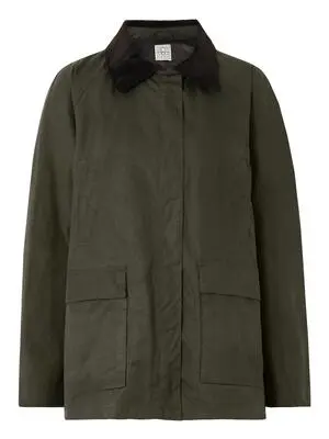 TOTÊME Oversized Corduroy-trimmed Organic Cotton Jacket