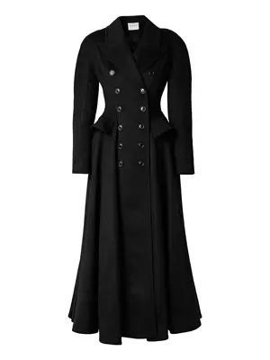 SALON 1884 Etienne Wool And Cashmere-blend Coat - Black