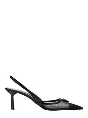 PRADA Prada Rete Nylon Mesh Slingback Pumps
