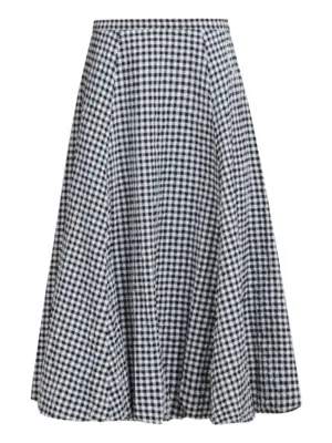 MARNI Marni Check-Print Midi Skirt