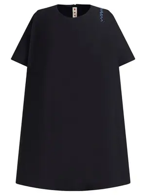Marni Cotton Mini Dress - Black