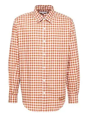 Maison Kitsuné Gingham-check Shirt - Orange