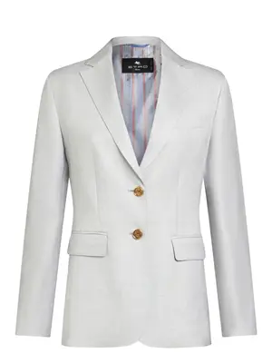 Etro Single-breasted Blazer - Grey