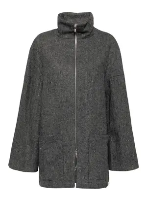 CONNER IVES Reconstituted Military Blanket Coat - Grey