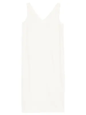 Theory V-neck Midi Dress - White