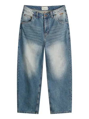 DIME Classic Baggy Denim Jeans - Sandblasted Indigo