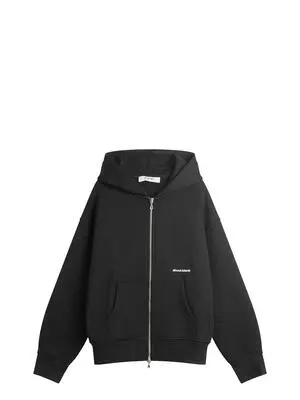 ABOUT:BLANK Box Logo Zip Hoodie - Black/ecru