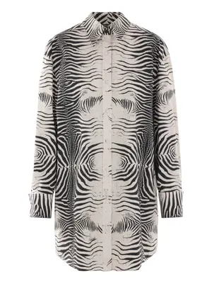 ROBERTO CAVALLI Roberto Cavalli Zebra-Print Shirtdress