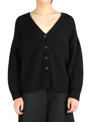 ATELIER Cashmere Cardigan - Black