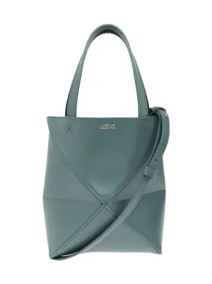 Loewe LOEWE Mini Puzzle Fold Tote Blue