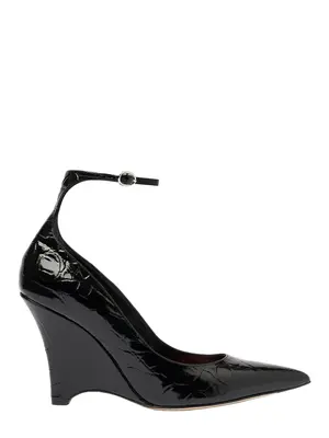 SCAROSSO 95mm Marta Pumps - Black