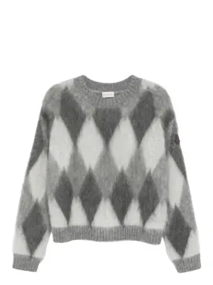 MONCLER Argyle-Check Sweater