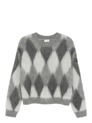 MONCLER Argyle-Check Sweater