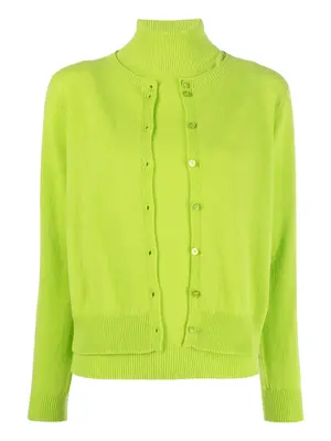 VANISÈ Button-up Cardigan Set - Green