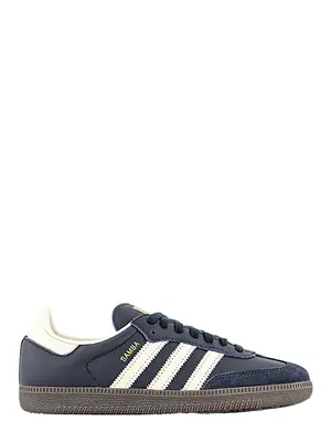 Adidas Samba Og Leather Low-top Trainers - Night Navy Cream White G