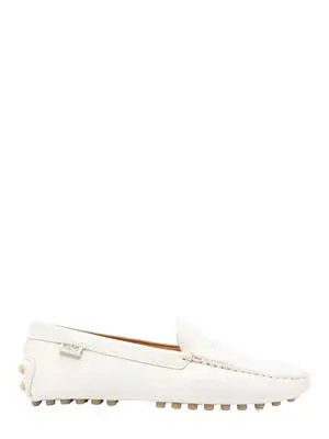 TOD'S Gommino Leather Loafers - Neutrals