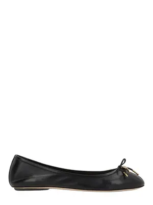 Chloé Leather Ballerina Shoes - Black