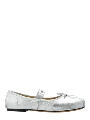 ANINE BING Jolie Ballet Flats - Silver