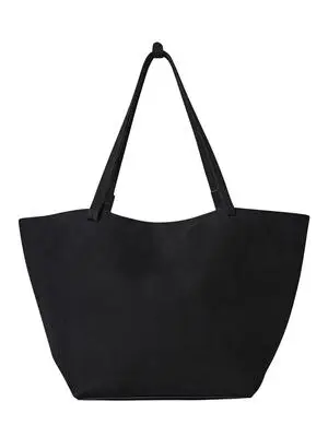 THE ROW Park Three Nubuck Tote Bag Black
