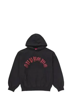 Supreme Printed Arc Hooded Sweatshirt Black