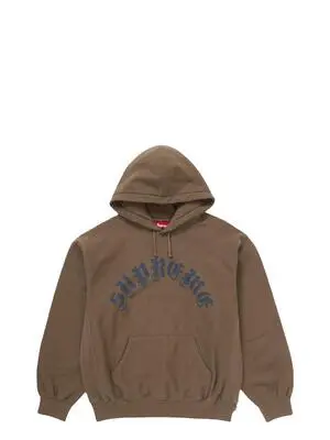 Supreme Printed Arc Hooded Sweatshirt Dusty Brown