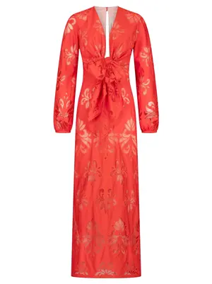 Silvia Tcherassi Battia Long Dress - Red