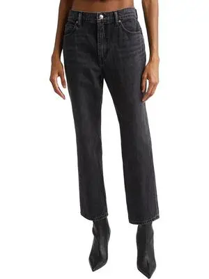 Alexander Wang High-waist Stovepipe Jeans - Grey Aged