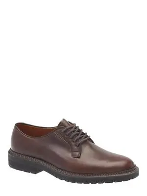 Alden Plain Toe Blucher Derby - Brown Aniline