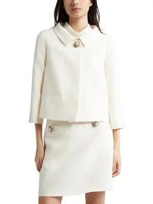 Valentino Garavani Crepe Couture Jacket - Ivory