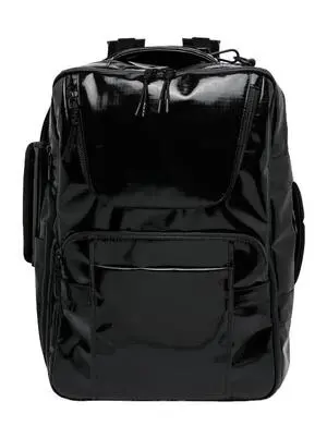 AIMEE Dakota Faux Leather Travel Backpack - Black