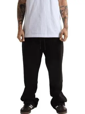 SHAKA WEAR Garment Dye Straight Leg Sweatpants - Black