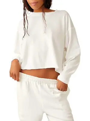 Free People Inspire Pullover - White
