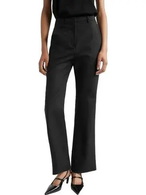 EMPORIO ARMANI Emporio Armani Straight-Leg Cotton-Blend Trousers