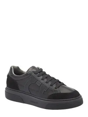 FERRAGAMO Cassina Gancio Low Top Sneakers - Nero