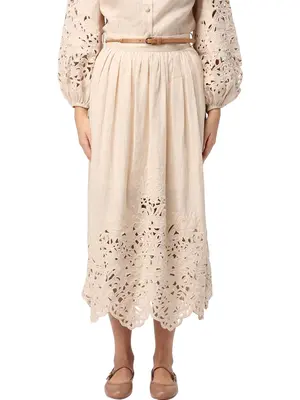 Zimmermann Skirt - Yellow Cream