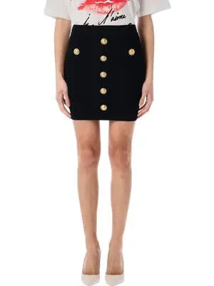 Balmain Mini Skirt - Black