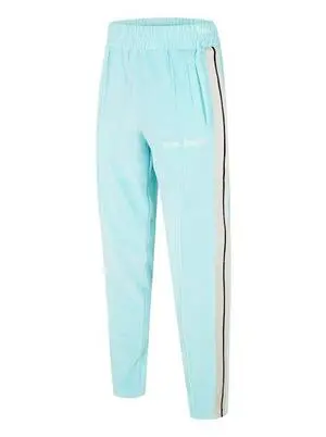 Palm Angels Chenille Classic Track Pants - Light Blue/off White