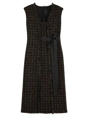 knee length dresses for ladies Arlene Crystal-Embellished Crepe Dress – Fivestory main image 0