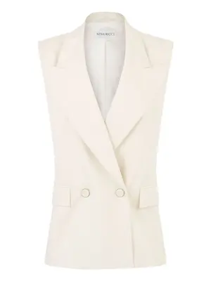 NINA RICCI Nina Ricci Double-Breasted Waistcoat