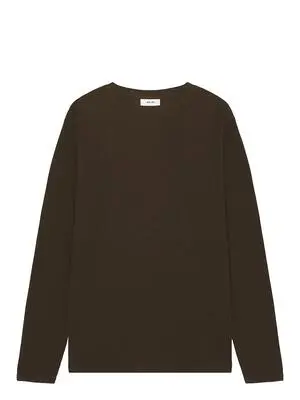 Nn07 Clive Waffle Knit Tee - Demitasse