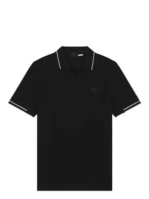 Moncler Short Sleeve Polo - Black