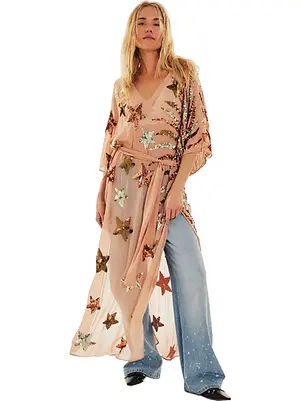 Free People Golden Era Kaftan - Star Rose