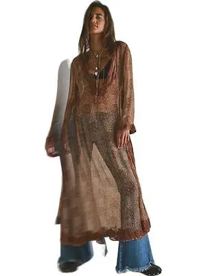 Free People Free People Grace Kelly Sheer Kaftan Jacket Assort