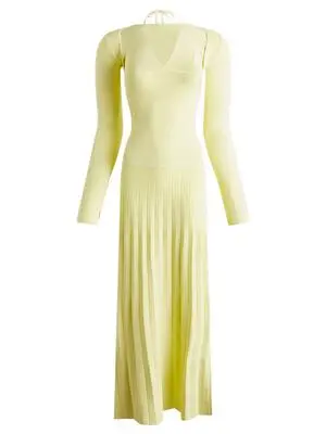 Sir The Label Juniper Contoured Maxi Dress - Lemon