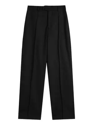 ABOUT:BLANK Pleated Trousers - Black