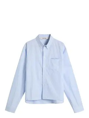 ABOUT:BLANK Stripe Oxford Shirt - White/blue