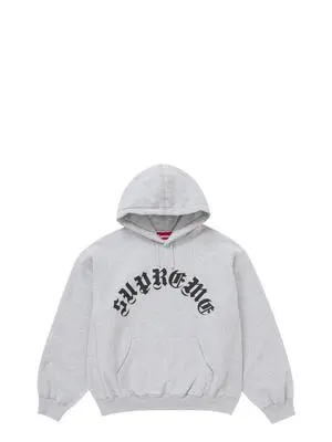 Supreme Printed Arc Hooded Sweatshirt - Heather Grey