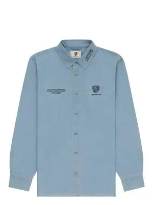 Aimé Leon Dore X Porsche 993 Turbo Mechanic Shirt - Chambray