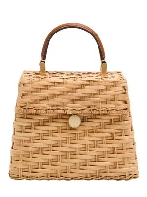 Cult Gaia Sybil Rattan Crossbody Bag - Neutral