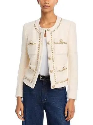Generation Love Chain Trim Jacket - Cream
